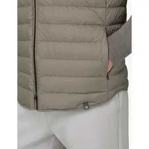 Boggi Milano Quilted Goose-down Shell Gilet - Mud