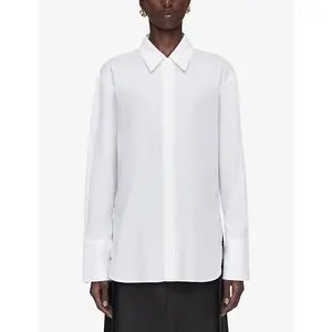 JOSEPH Nellie Long-sleeve Cotton Blouse
