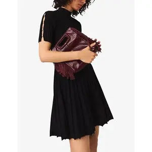 Maje Clover-embellished Knit Mini Dress