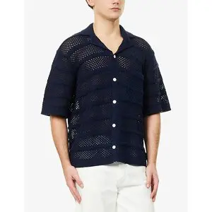 CHE Desiderio Camp-collar Cotton-knit Shirt