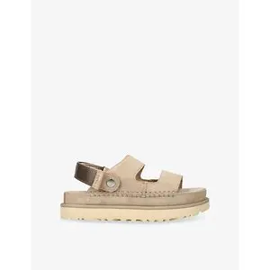 UGG Branded Suede Goldenstar Glide Sandals