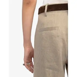 Zadig&Voltaire Panol Wide-leg Striped Trousers
