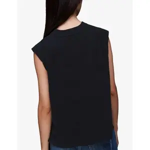 Whistles Sleeveless Wool Vest - Navy