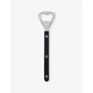 SABRE Engraved Stainless-steel Teak Bottle Opener - Black