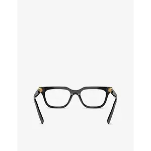 Miu Miu Rectangle-frame Acetate Eyeglasses - Black