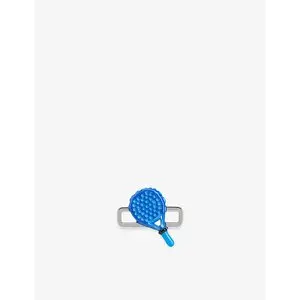 POUBEL Sterling And Enamel Padel Charm - Silver