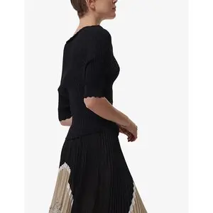 LEEM Ribbed Knitted Top