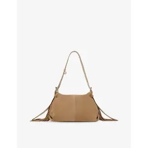 Maje Miss M Suede Shoulder Bag