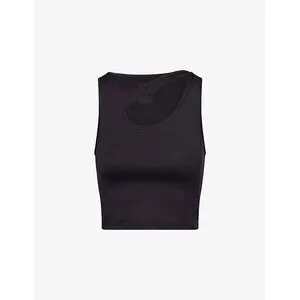 On Studio Cut-out Stretch-woven Top