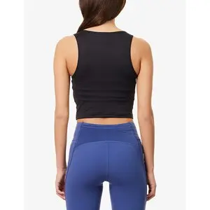 On Studio Cut-out Stretch-woven Top