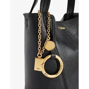 Chloé Spin Small Leather Tote Bag - Black