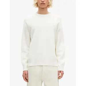 The Kooples Crewneck Regular-fit Stretch Wool And Cotton-blend Jumper