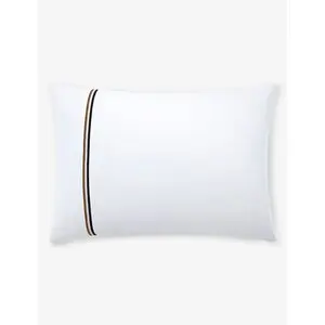 BOSS Blinea Stripe-print Cotton Pillowcase 50cm X 75cm - Multicoloured