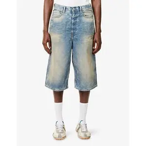 Acne Studios Distressed Loose-fit Denim Shorts