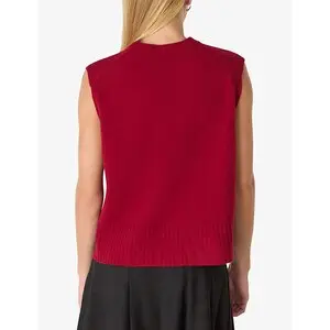 Whistles Regular-fit Wool Vest - Red