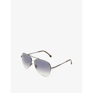 Victoria Beckham Pilot Metal Sunglasses - Black