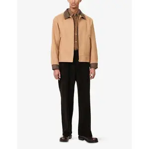Visvim Strato Collared Linen And Wool-blend Jacket