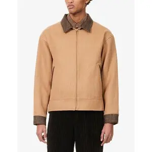 Visvim Strato Collared Linen And Wool-blend Jacket