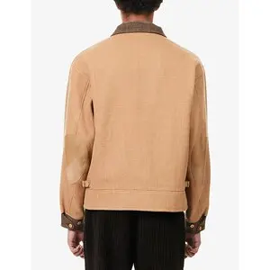 Visvim Strato Collared Linen And Wool-blend Jacket