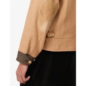 Visvim Strato Collared Linen And Wool-blend Jacket