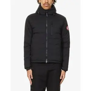 Canada Goose Lodge Logo-patch Shell-down Hooded Puffer Jacket