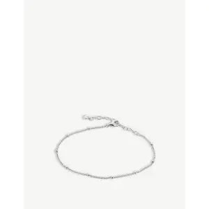 Monica Vinader Fine Beaded Chain Bracelet - Silver