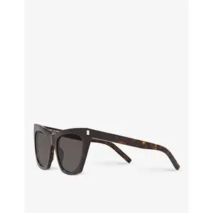 Saint Laurent Sl214 Kate Cat-eye Acetate Sunglasses