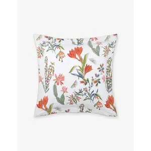 YVES DELORME Eze Floral-print Cotton-sateen Oxford Pillowcase 65cm X 65cm - Multicoloured