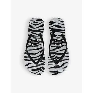 Havaianas Slim Zebra-print Rubber Flip-flops