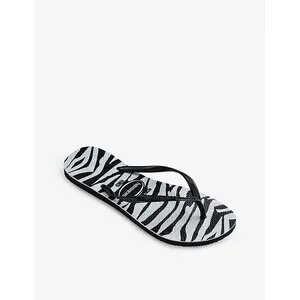 Havaianas Slim Zebra-print Rubber Flip-flops