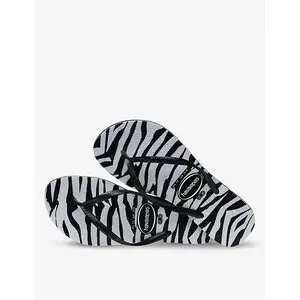Havaianas Slim Zebra-print Rubber Flip-flops