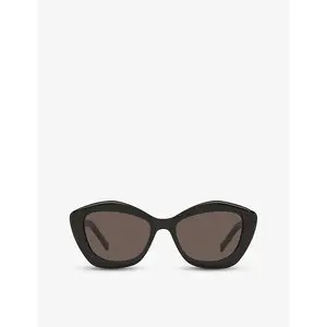 Saint Laurent Sl423 Cat-eye Acetate Sunglasses - Black