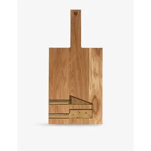 WOODSEA Branded Cheese Board With Knives 55cm X 20cm - Oak