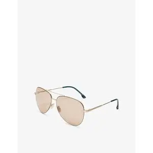 Victoria Beckham Aviator Metal Sunglasses