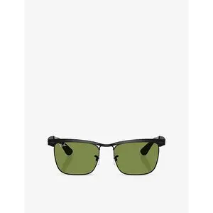 Ray-ban Wayfarer Square-frame Metal Sunglasses - Black