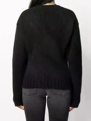 Off-White Alpaca And Wool-blend Jumper With Appliqu