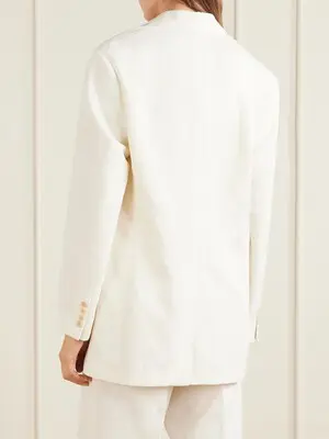 Auralee Oversized Oxford Blazer