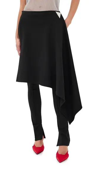 Attico Stretch Ponte Jersey Trousers - Black