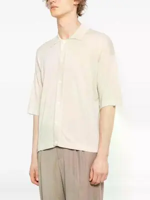 Barena Venezia Buttoned Knit Shirt - Neutrals
