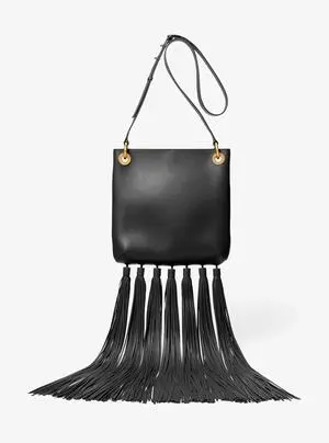 MICHAEL KORS Tate Medium Leather Crossbody Bag With Tassel