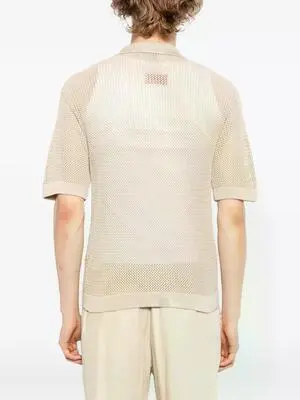 Tagliatore Tilley Knitted Polo Shirt - Neutrals