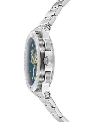 Versace Greca 40mm Chronograph Watch - Blue