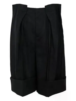 ENFOLD Pleat-detailed Bermuda Shorts