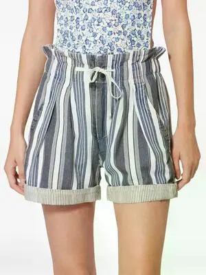 MARANT ETOILE Nirma Striped Shorts - Blue