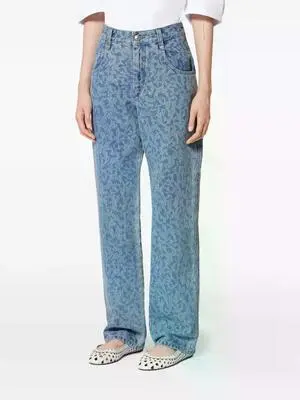 MARANT ETOILE Brinsa Pattern Straight Jeans