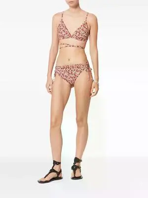 Isabel Marant Étoile Solange Floral Print Bikini Top