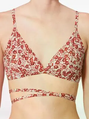 Isabel Marant Étoile Solange Floral Print Bikini Top