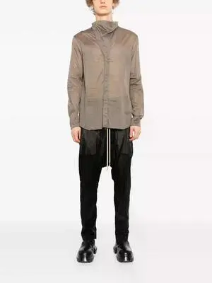 Rick Owens High Neck Island Shirt