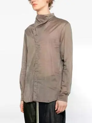 Rick Owens High Neck Island Shirt