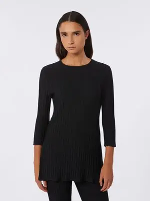 Max Mara Viscose Crêpe Rib-knit Jumper